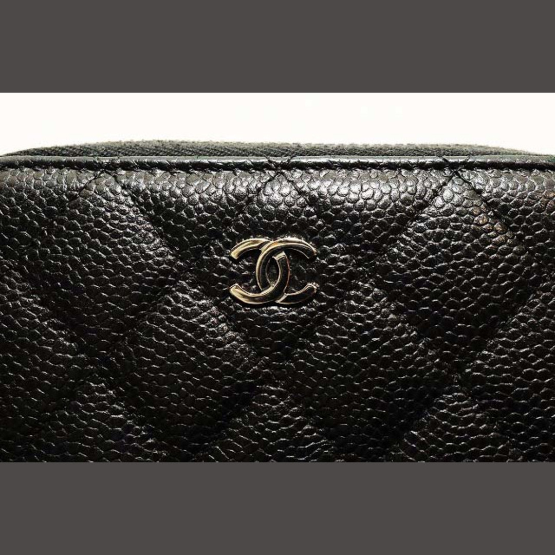 CHANEL - CHANEL マトラッセ ジップウォレット キャビアスキン CHANEL - CHANEL マトラッセ ジップウォレット キャビアスキン