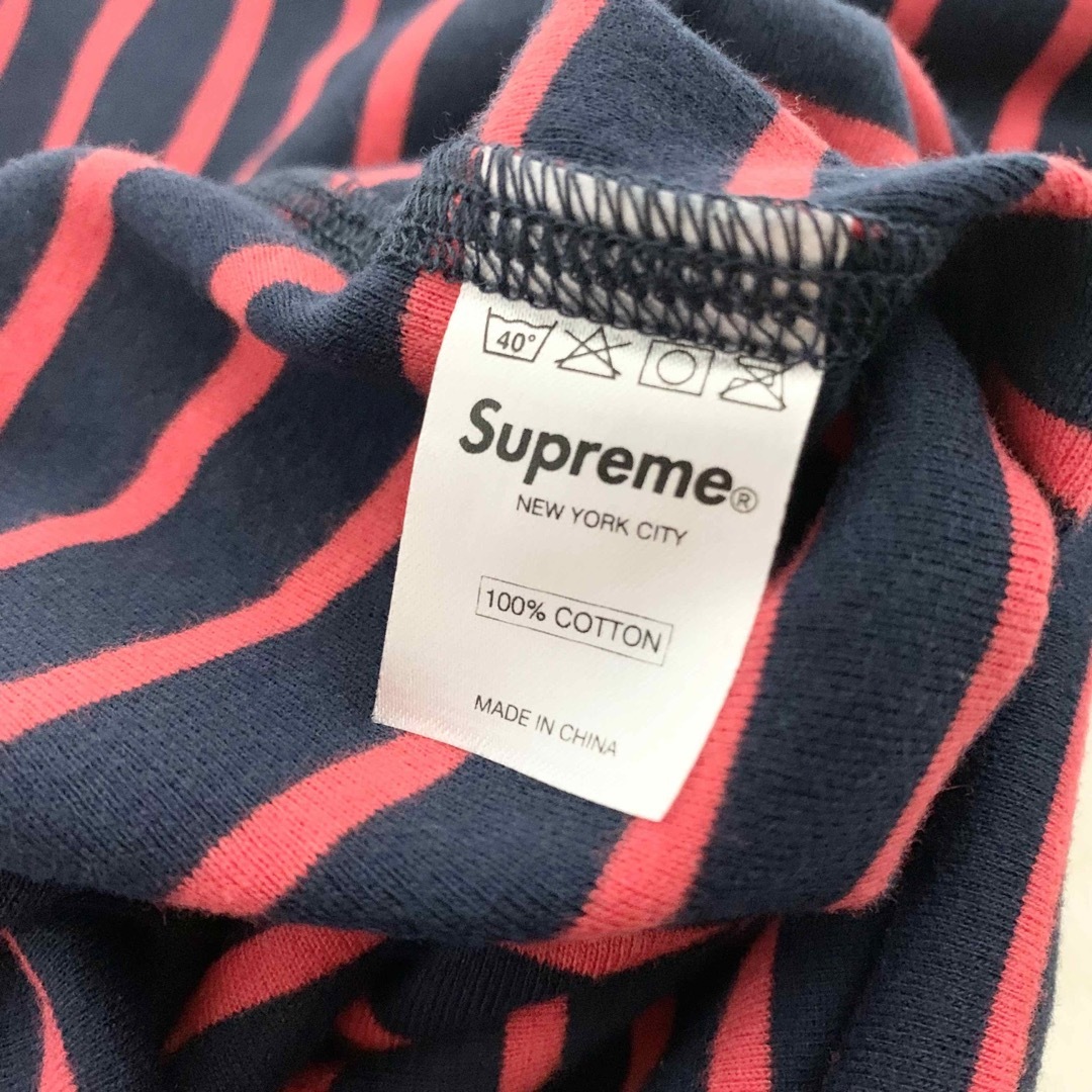 Supreme - 希少 Supreme ボーダー ロングスリーブ Tシャツ ロンT Supreme - 希少 Supreme ボーダー ロングスリーブ Tシャツ ロンT