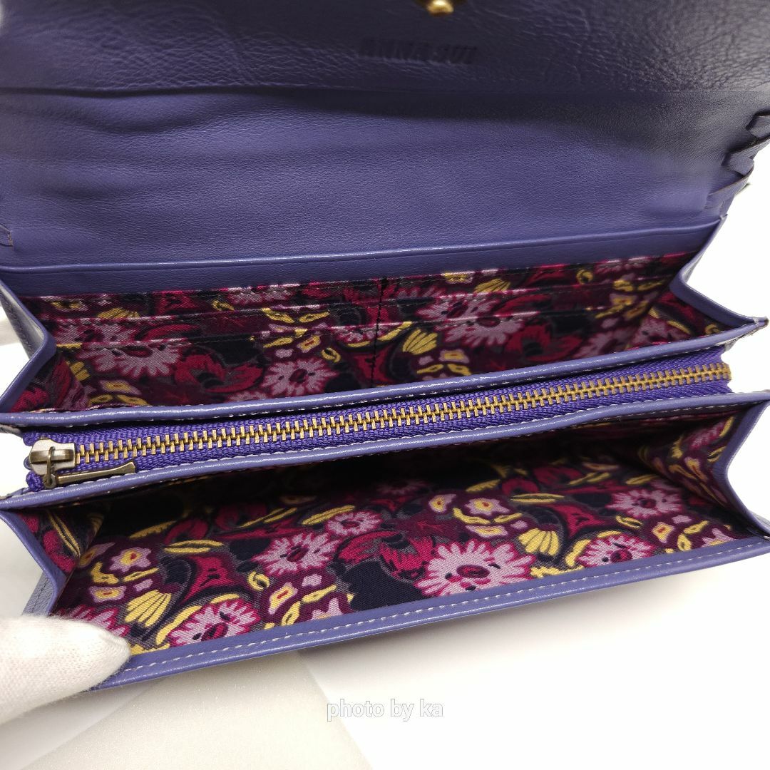 パープル アナスイ ANNA SUI 長財布 ベロニカ 新品 蝶 バタフライ 紫 パープル アナスイ ANNA SUI 長財布 ベロニカ 新品 蝶 バタフライ 紫