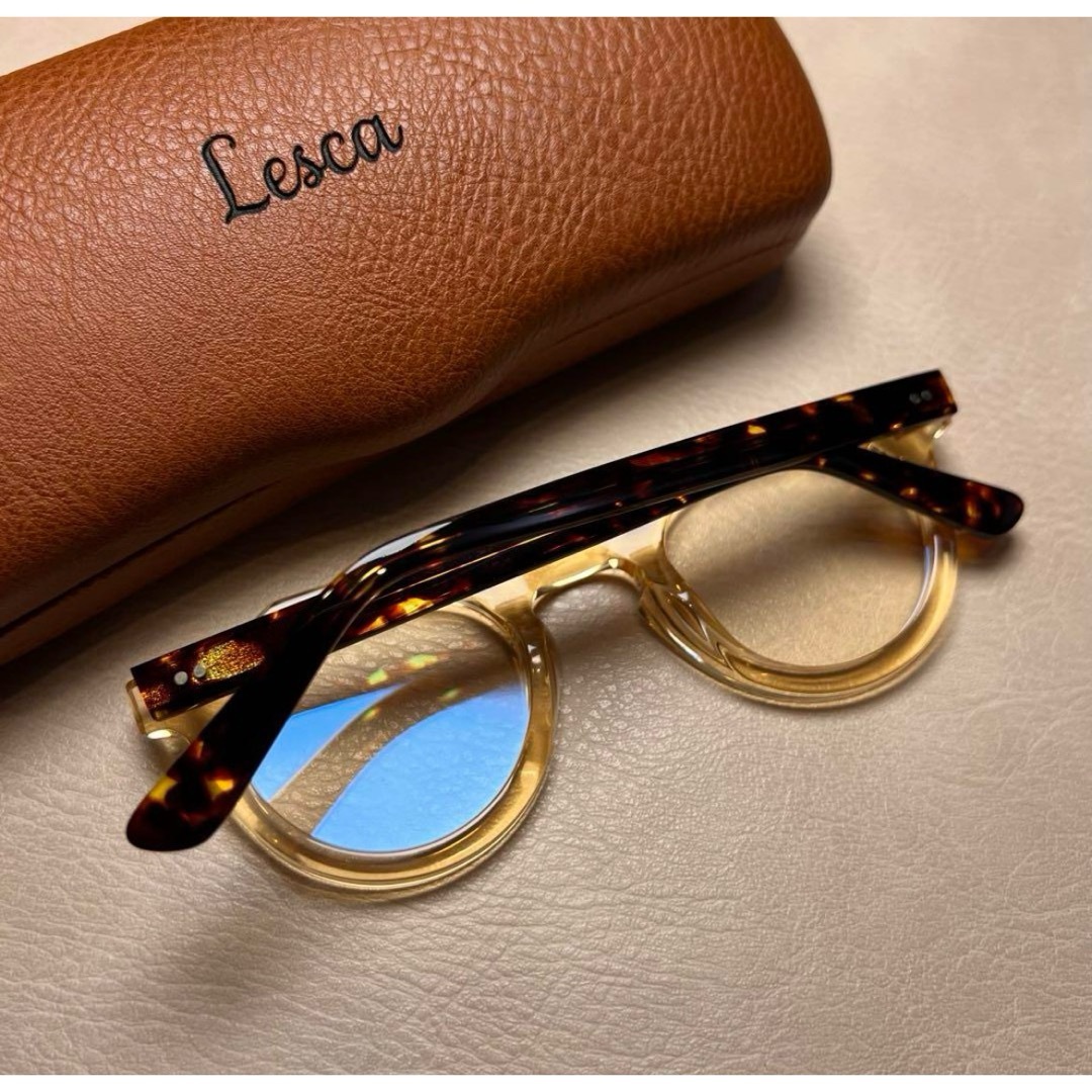 LESCA Lunetier レスカ Pica Champange gold LESCA Lunetier レスカ Pica Champange gold