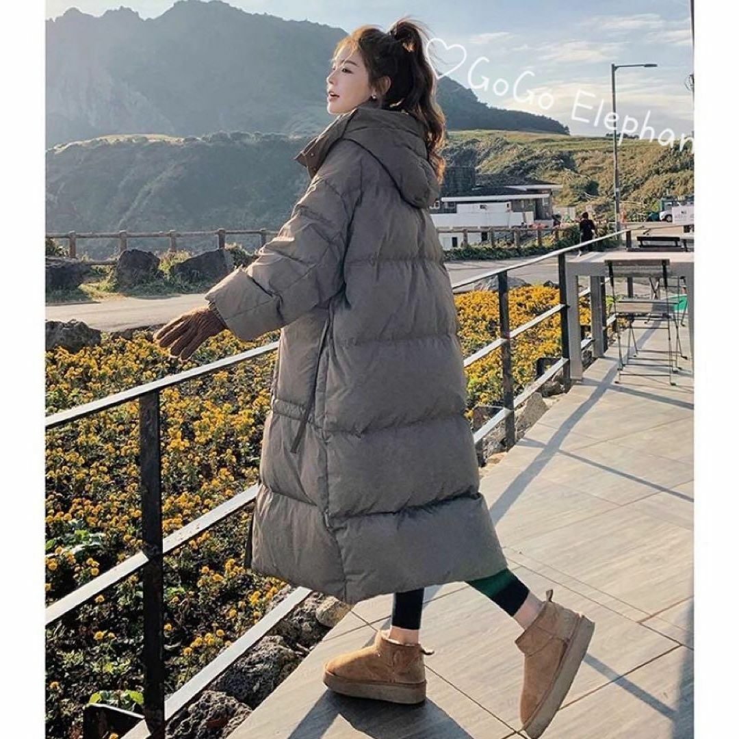 韓国♡暖かい 超ロング ❤️ ダウンコート ロングコート 韓国♡暖かい 超ロング ❤️ ダウンコート ロングコート