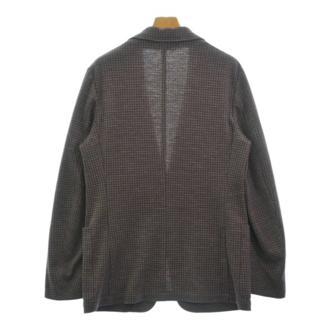 CANALI カジュアルジャケット 50(XL位) 赤xグレー(千鳥格子 CANALI カジュアルジャケット 50(XL位) 赤xグレー(千鳥格子