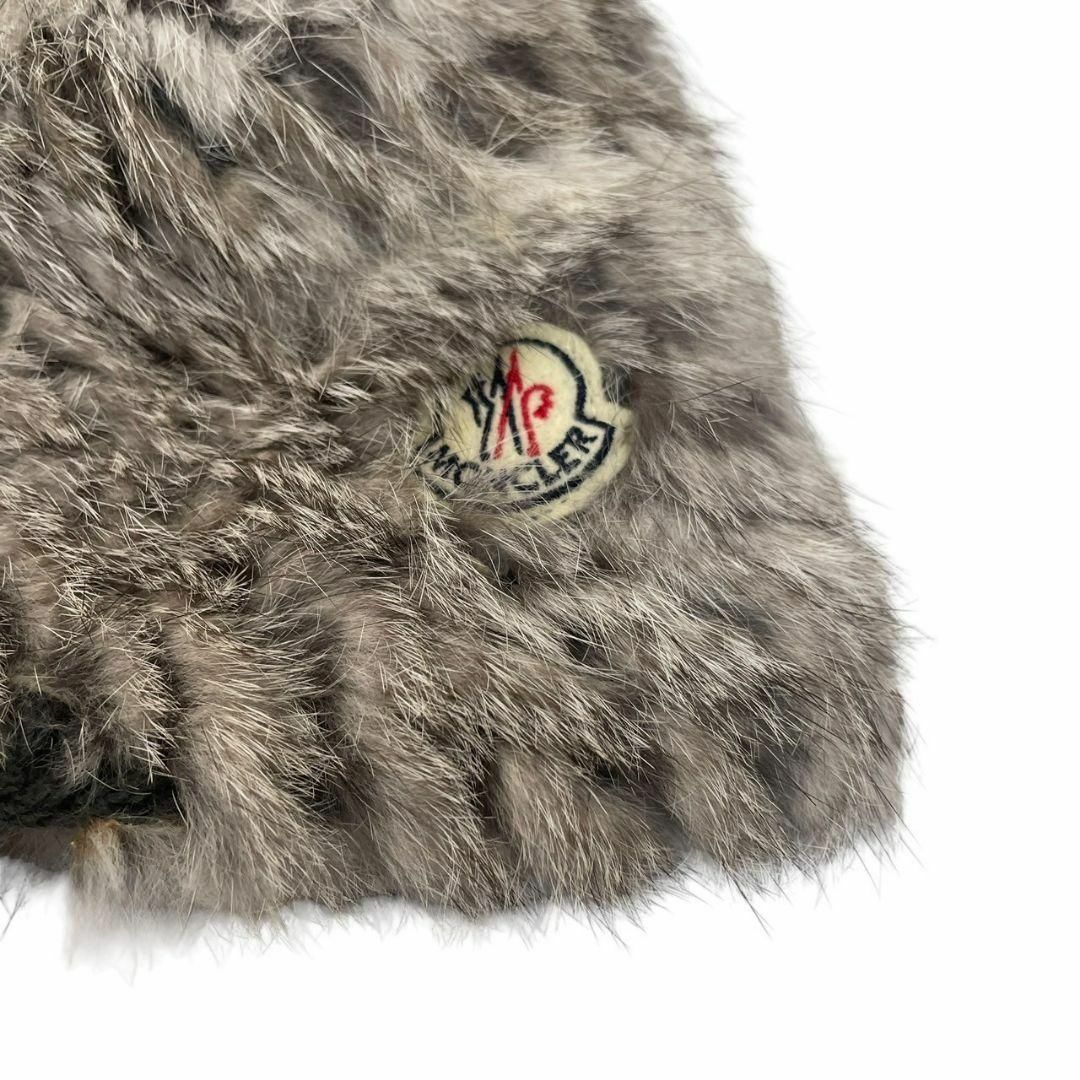 MONCLER - 極美品 MONCLER モンクレール ニット帽 ラビット MONCLER - 極美品 MONCLER モンクレール ニット帽 ラビット