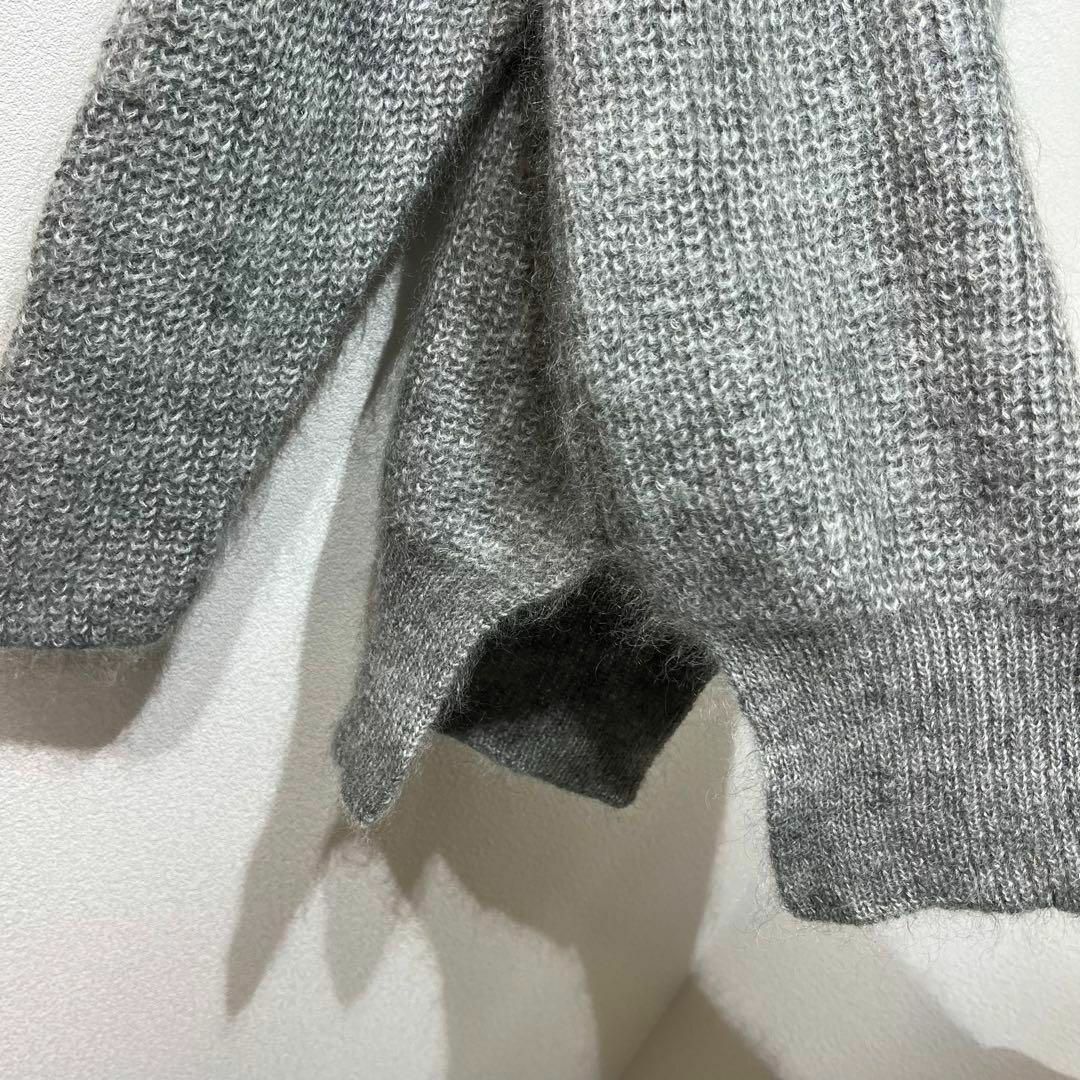 UNUSED - 極美品 UNUSED タートルネック モヘヤ スリット ニット UNUSED - 極美品 UNUSED タートルネック モヘヤ スリット ニット