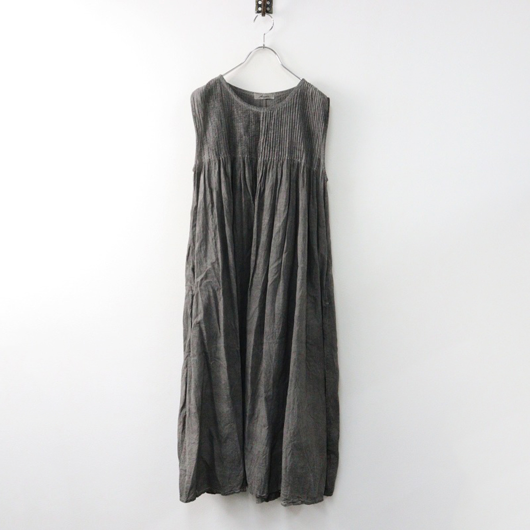 maison 嫌 de soil ミニピンタックノースリーブワンピース maison 嫌 de soil ミニピンタックノースリーブワンピース