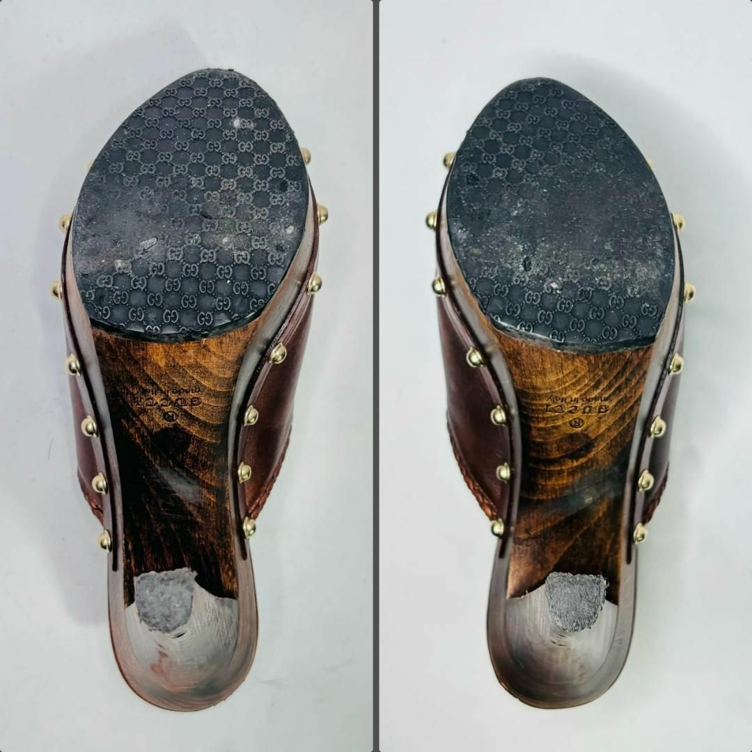 GUCCI - グッチ レザー サンダル サイズ36 23㎝の通販 by コレ's GUCCI - グッチ レザー サンダル サイズ36 23㎝の通販 by コレ's