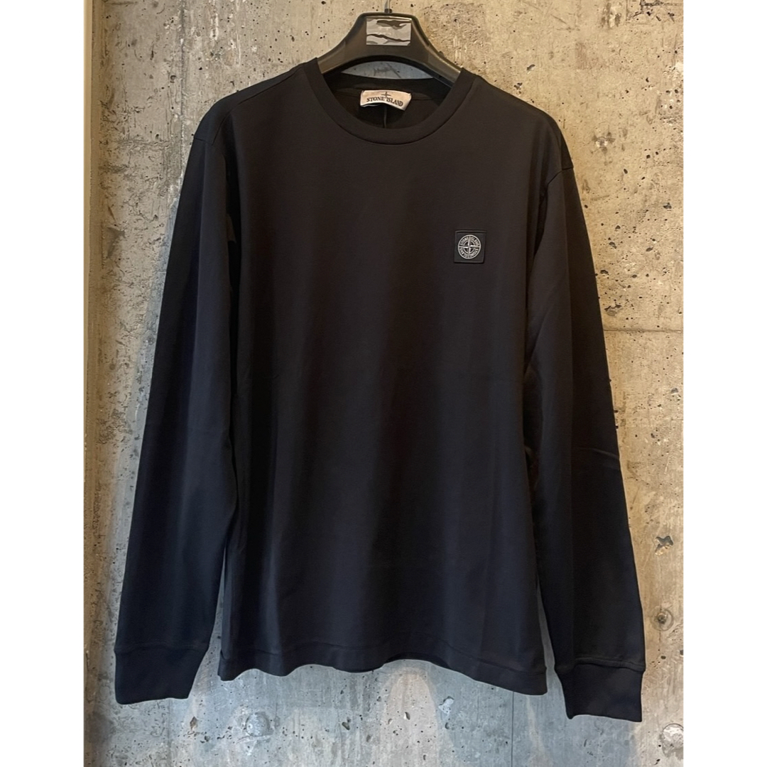 STONE ISLAND ストーンアイランド ロンT 長袖Tシャツ ブラック L STONE ISLAND ストーンアイランド ロンT 長袖Tシャツ ブラック L
