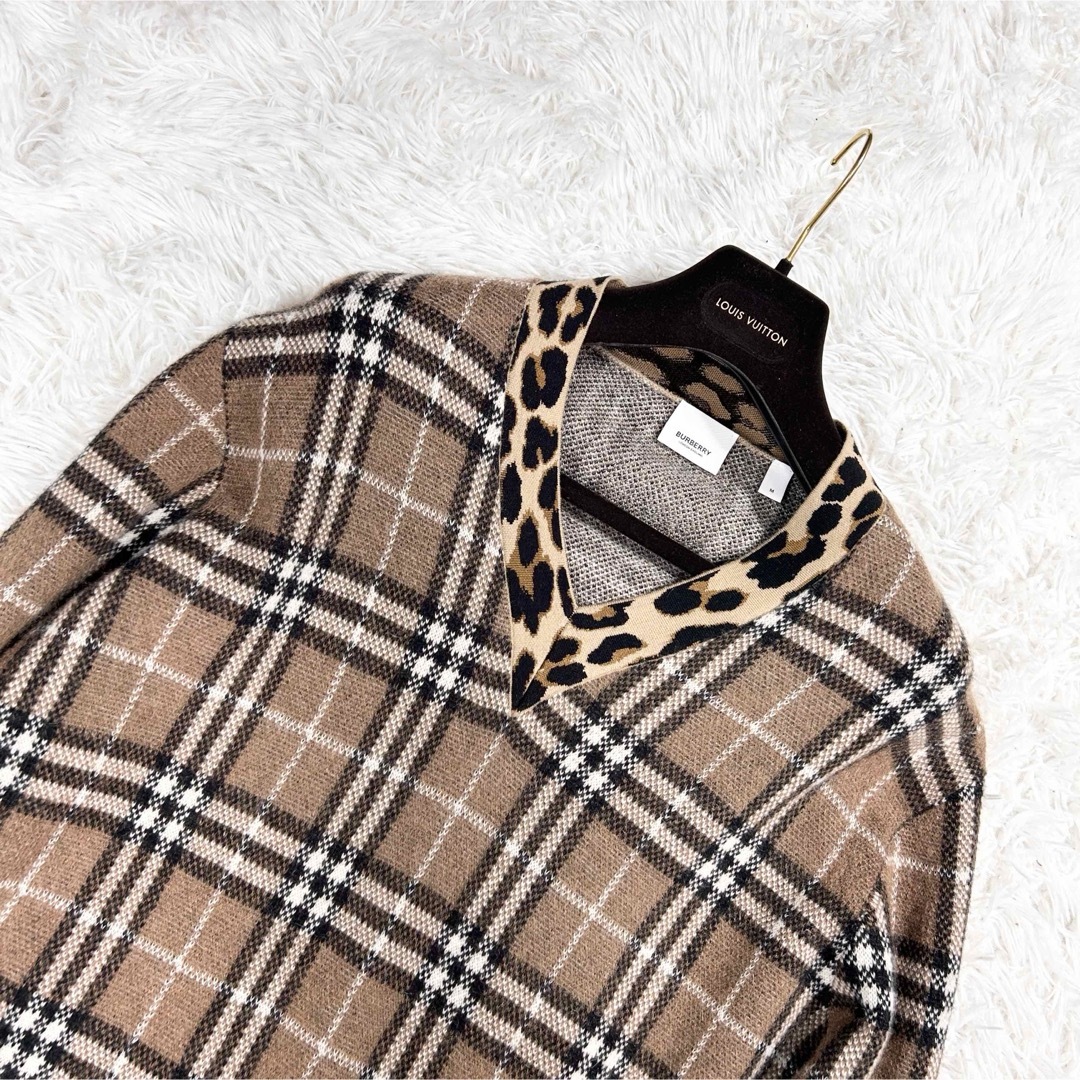BURBERRY - 現行✨BARBALLY レオパード カシミヤ混 ニット BURBERRY - 現行✨BARBALLY レオパード カシミヤ混 ニット