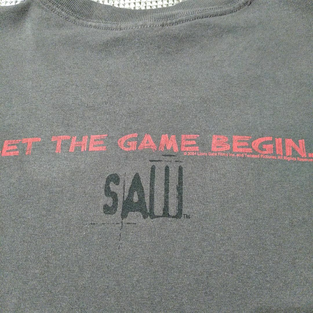 古着 ©2004 ソウ Tシャツ L グレー ビリー 映画 SAW ムービー * 古着 ©2004 ソウ Tシャツ L グレー ビリー 映画 SAW ムービー *