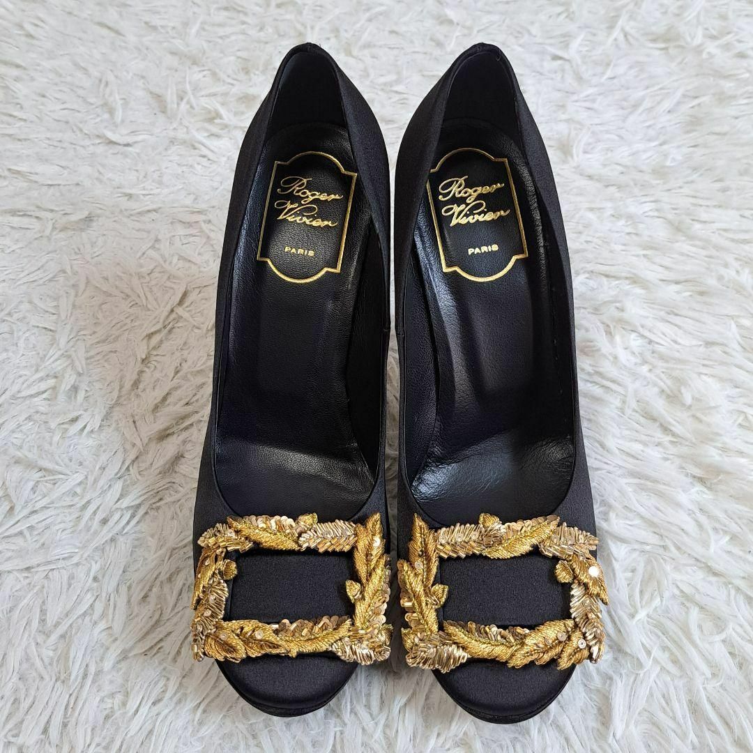 ROGER VIVIER - 未使用級✨ロジェヴィヴィエ スクエアバックル ROGER VIVIER - 未使用級✨ロジェヴィヴィエ スクエアバックル