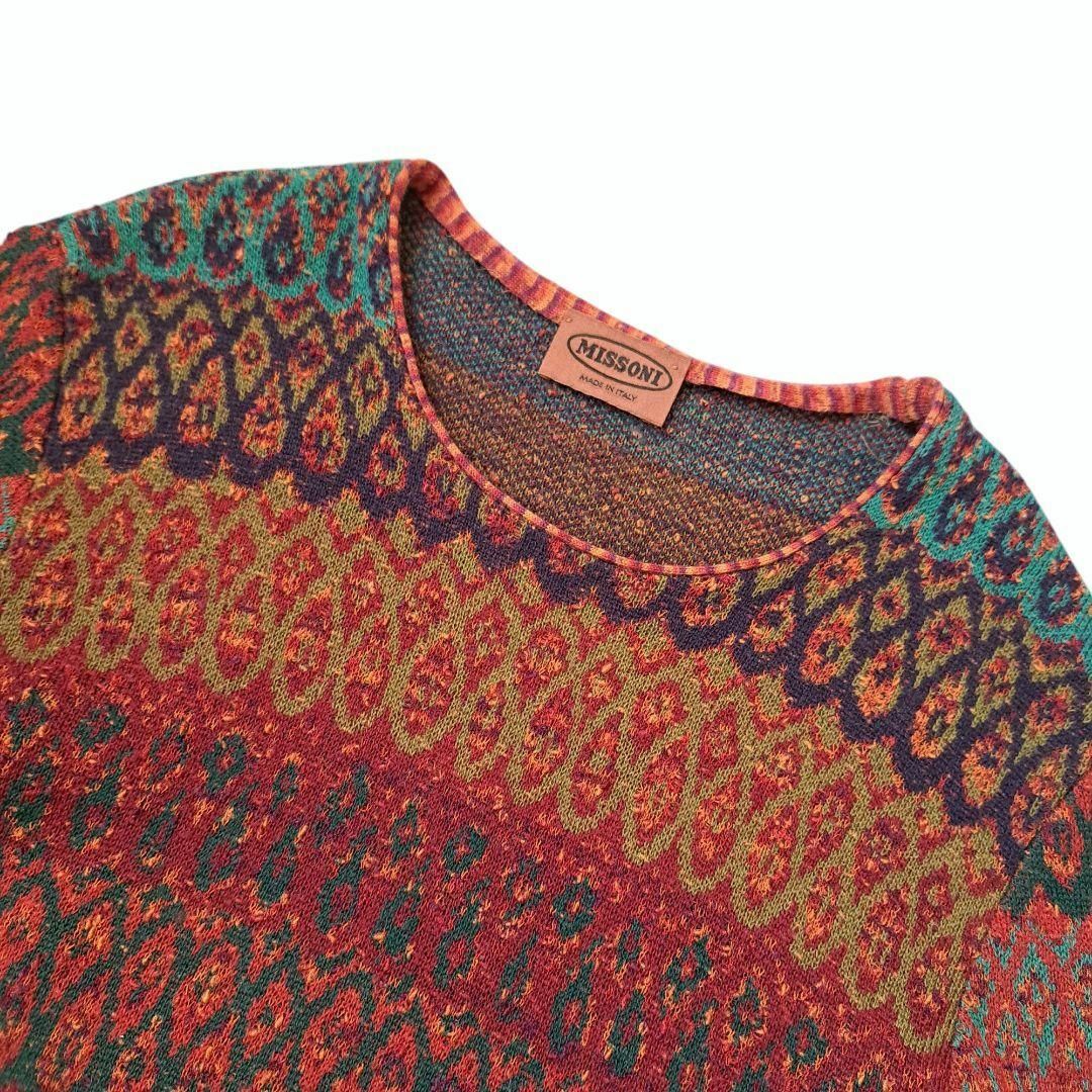 MISSONI ミッソーニ イタリア製 総柄 ニット ベスト お洒落 秋冬 MISSONI ミッソーニ イタリア製 総柄 ニット ベスト お洒落 秋冬