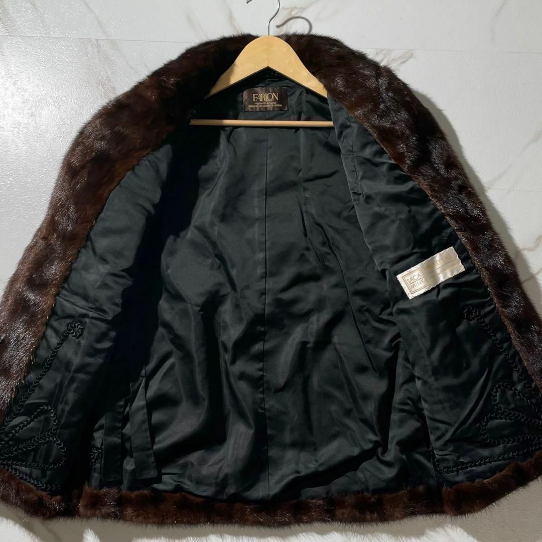 SAGA FURS - 美品✨ SAGA MINK ROYAL ハーフコート 毛皮 金 SAGA FURS - 美品✨ SAGA MINK ROYAL ハーフコート 毛皮 金