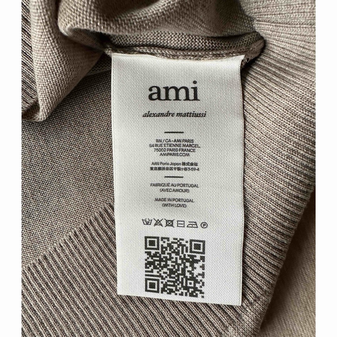 ami - 新品 AMI Paris アミ ロゴ タートルネック ニット ami - 新品 AMI Paris アミ ロゴ タートルネック ニット