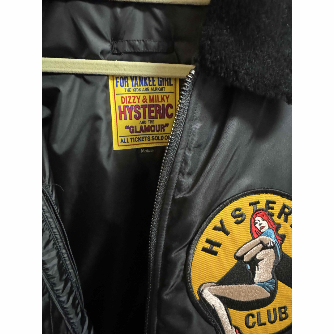 HYSTERIC GLAMOUR - HYSTERIC CLUBワッペン B-15ジャケットの HYSTERIC GLAMOUR - HYSTERIC CLUBワッペン B-15ジャケットの