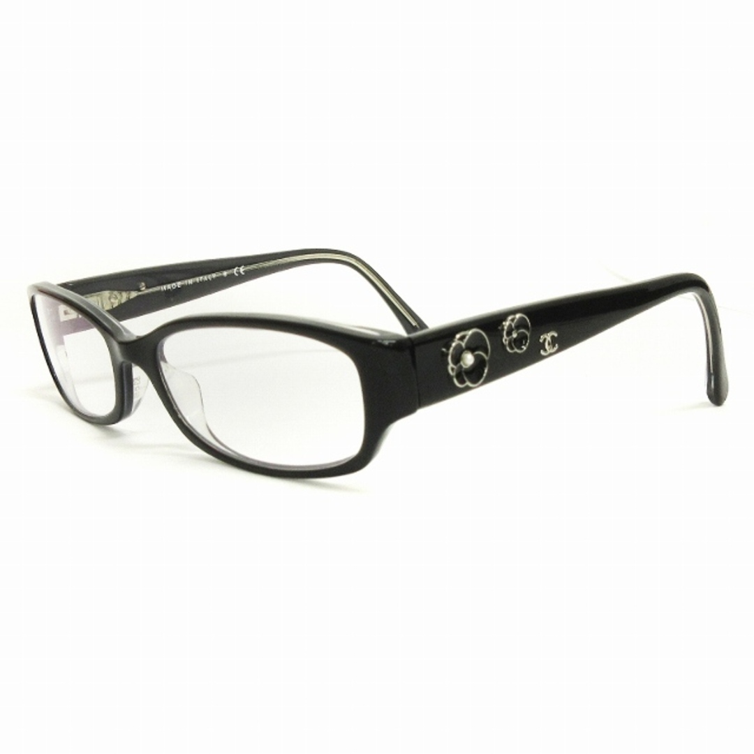 シャネル メガネ 眼鏡 カメリア 度入り 黒 63□16 135 ☆AA☆ シャネル メガネ 眼鏡 カメリア 度入り 黒 63□16 135 ☆AA☆