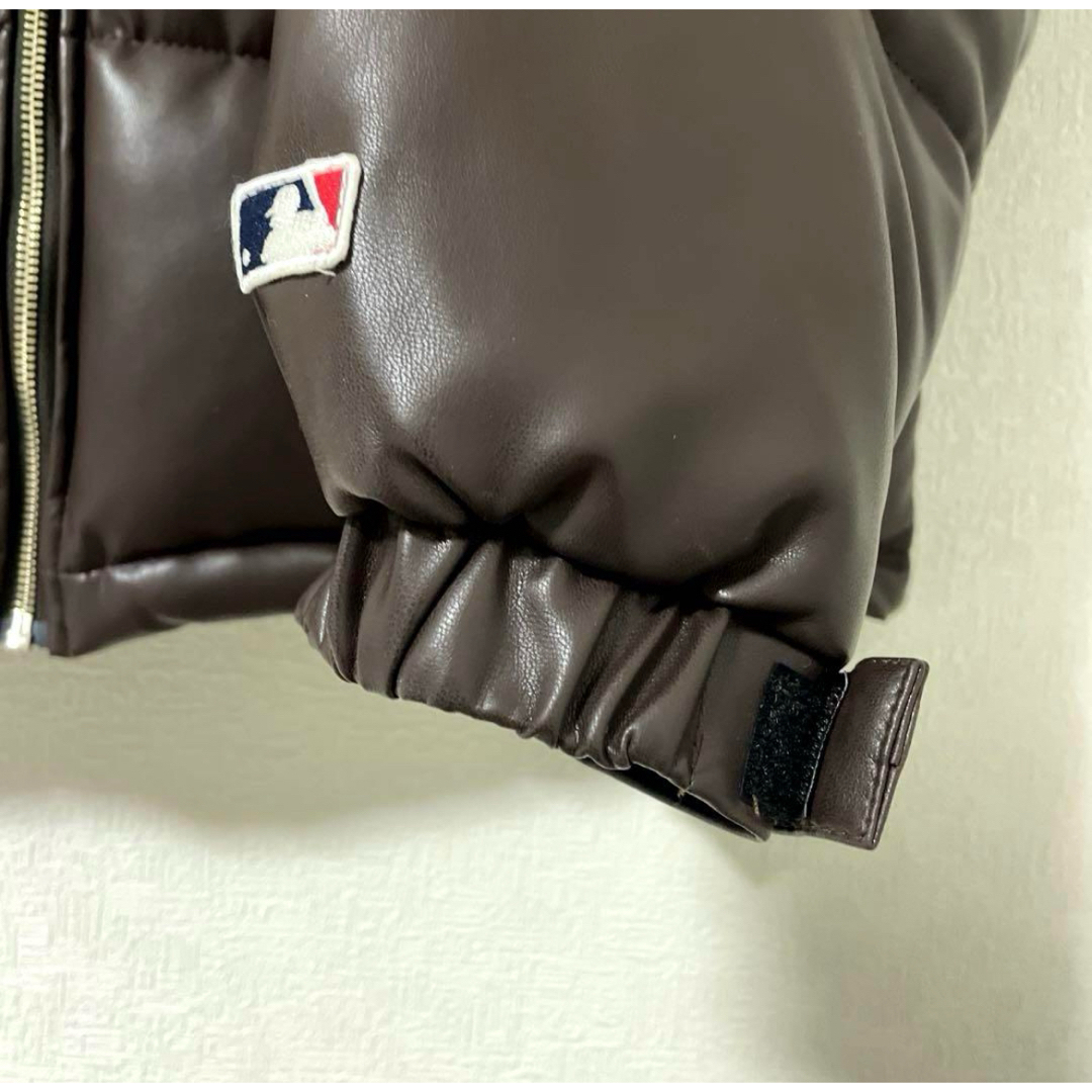 新品MLB パドレス ダウンジャケット レザー 中綿ブルゾン ジャンバー 新品MLB パドレス ダウンジャケット レザー 中綿ブルゾン ジャンバー