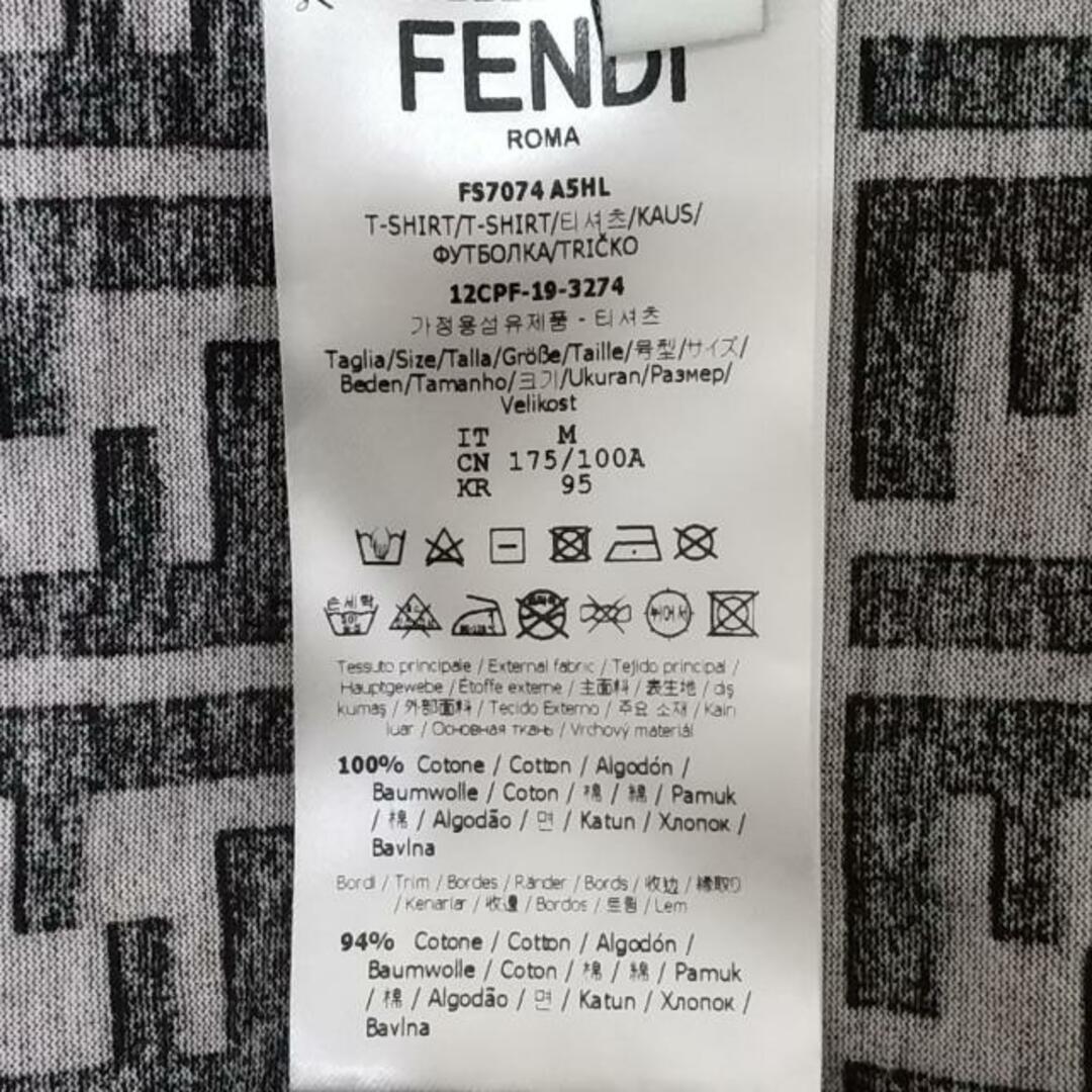 FENDI(フェンディ) 半袖カットソー サイズM メンズ - ブラウン FENDI(フェンディ) 半袖カットソー サイズM メンズ - ブラウン
