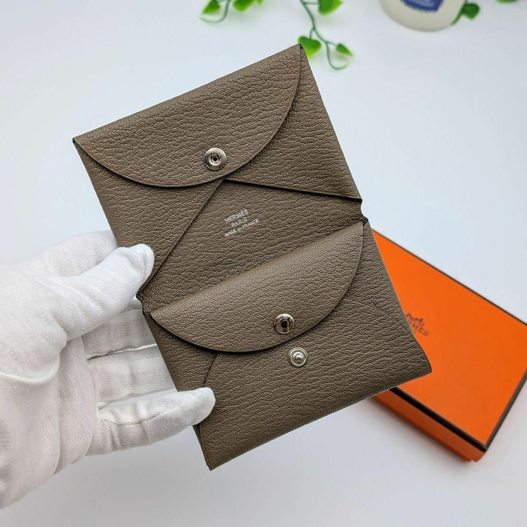 エルメス カルヴィデュオ エトゥープ シェブルミゾル B刻印 箱 エルメス カルヴィデュオ エトゥープ シェブルミゾル B刻印 箱