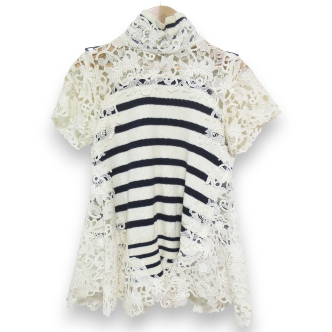 sacai サカイ 半袖ニット 美品 sacai サカイ 半袖ニット 美品