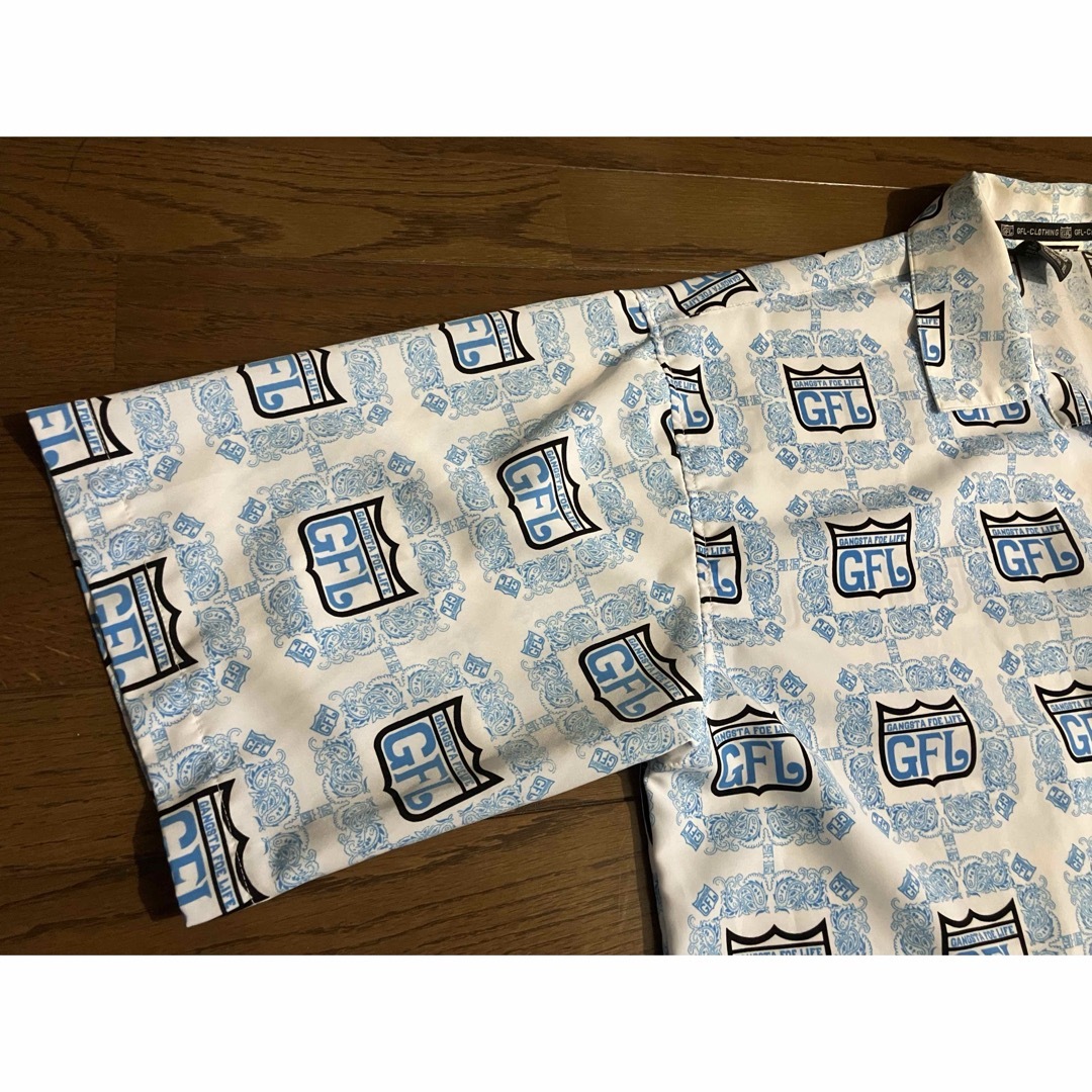 激レア!ビンテージ GFL 半袖ボタンシャツ XL ギャングスタ 激レア!ビンテージ GFL 半袖ボタンシャツ XL ギャングスタ