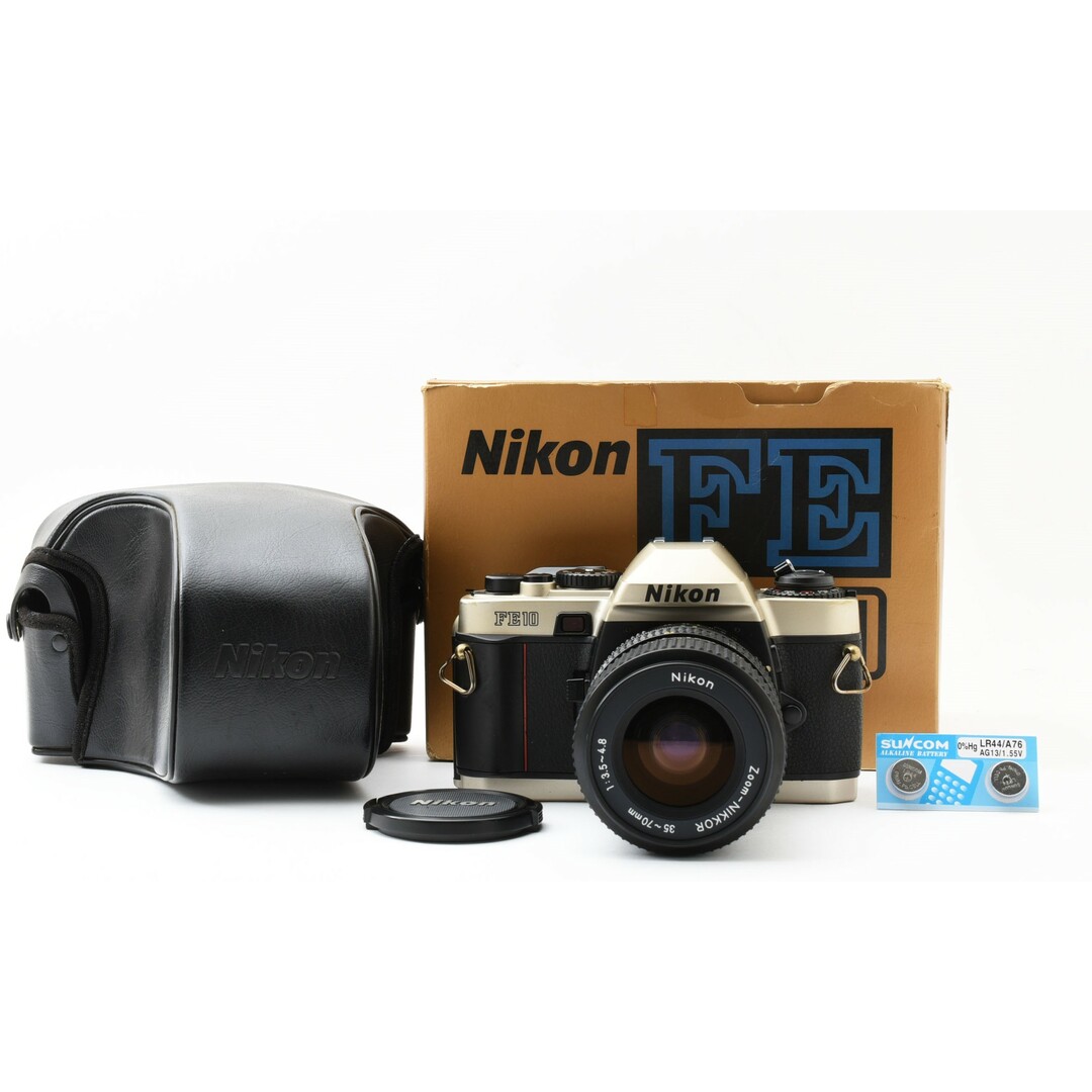 美品 Nikon FE10 35-70mm レンズキット 本箱付き #7793 美品 Nikon FE10 35-70mm レンズキット 本箱付き #7793