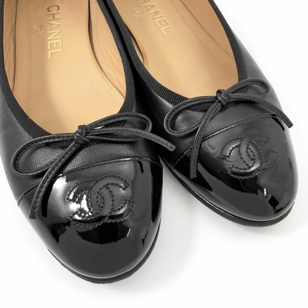 CHANEL - 美品 シャネル バレリーナ 37 パンプス フラット CHANEL - 美品 シャネル バレリーナ 37 パンプス フラット