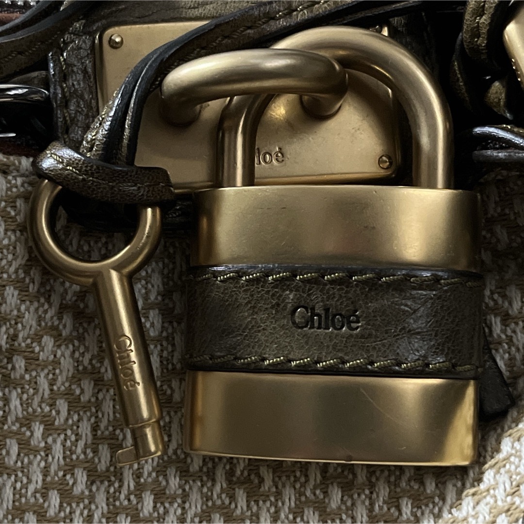 Chloe - クロエ ハンドバッグ パディントン ツイード 千鳥柄 Chloe - クロエ ハンドバッグ パディントン ツイード 千鳥柄