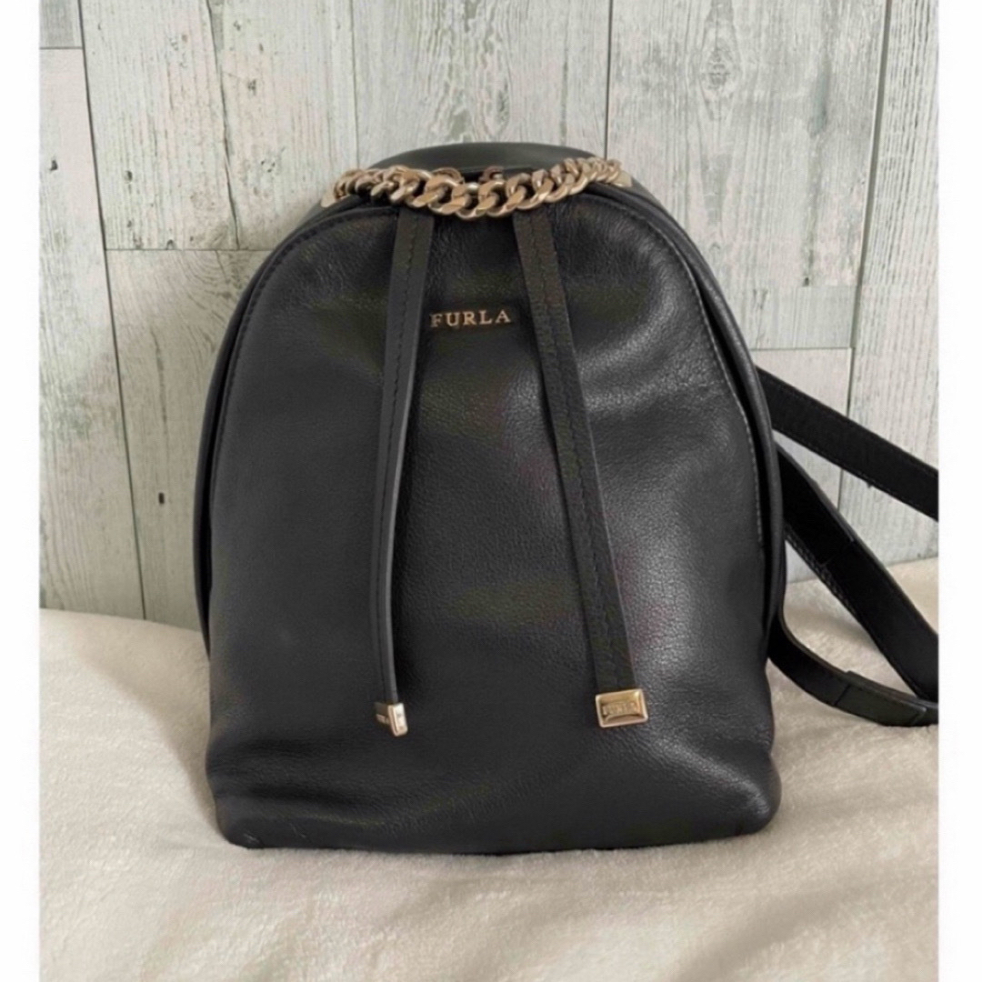 新品同様】FURLAフルラ ミニリュック レザー 牛革 バッグパック 新品同様】FURLAフルラ ミニリュック レザー 牛革 バッグパック