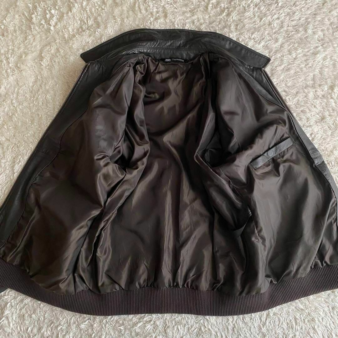 ZARA - ☆極美品 ZARA ザラ A-2 羊革 レザージャケット ZARA - ☆極美品 ZARA ザラ A-2 羊革 レザージャケット