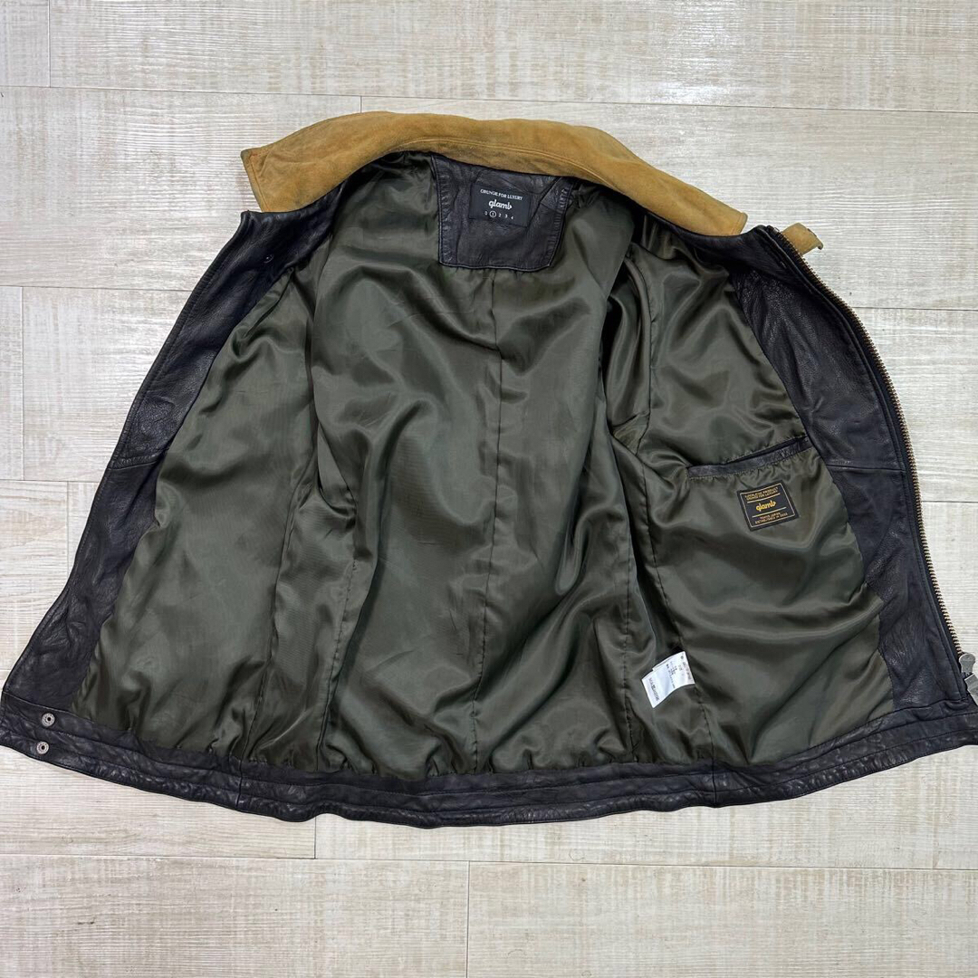 glamb - 19aw 名作 glamb グラム ブレイン レザー ジャケット glamb - 19aw 名作 glamb グラム ブレイン レザー ジャケット