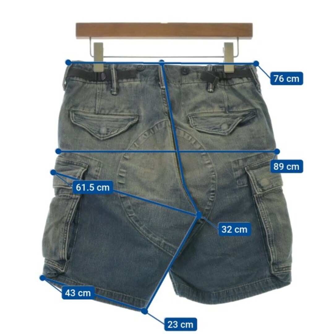 RRL ダブルアールエル ショートパンツ 28(S位) 青 【古着】 RRL ダブルアールエル ショートパンツ 28(S位) 青 【古着】