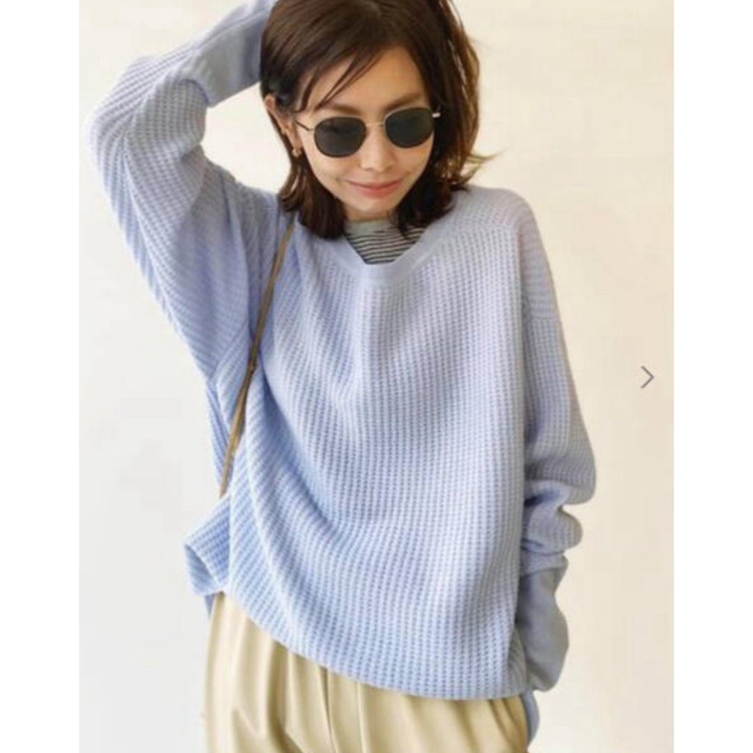 L´Appartement Thermal Knit ブルー L´Appartement Thermal Knit ブルー