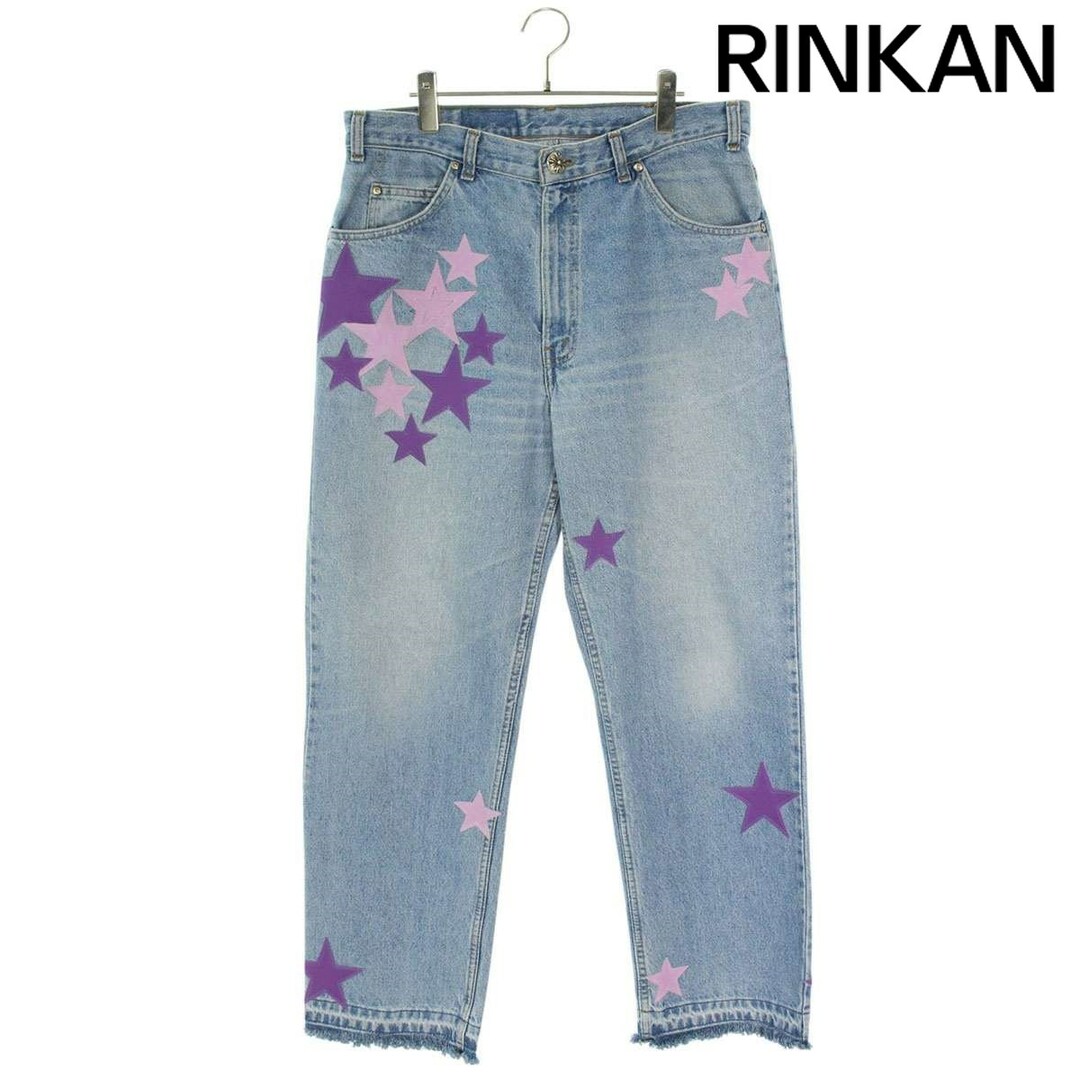 Chrome Hearts - クロムハーツ VNTG JEAN BLU ORNG TAB スター Chrome Hearts - クロムハーツ VNTG JEAN BLU ORNG TAB スター