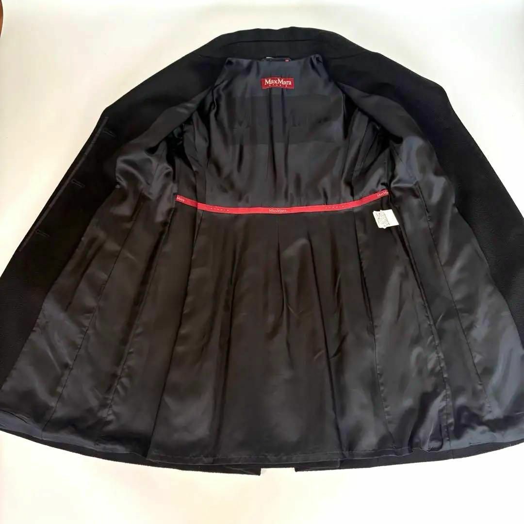 美品 Max Mara Studio ブラック ロングコート 42 大人気 美品 Max Mara Studio ブラック ロングコート 42 大人気