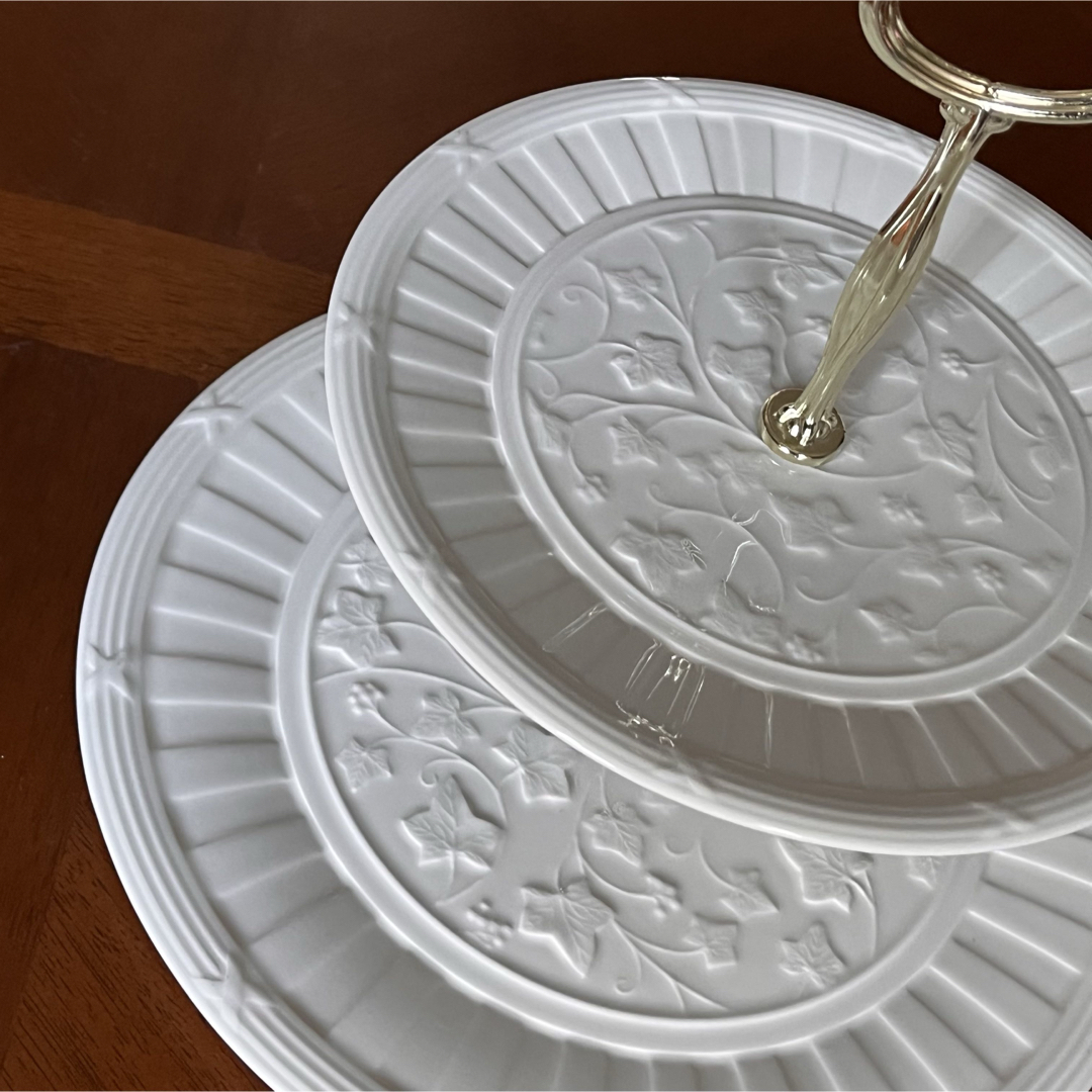 希少品】ウェッジウッド☆Classic Garden☆ケーキスタンド 希少品】ウェッジウッド☆Classic Garden☆ケーキスタンド