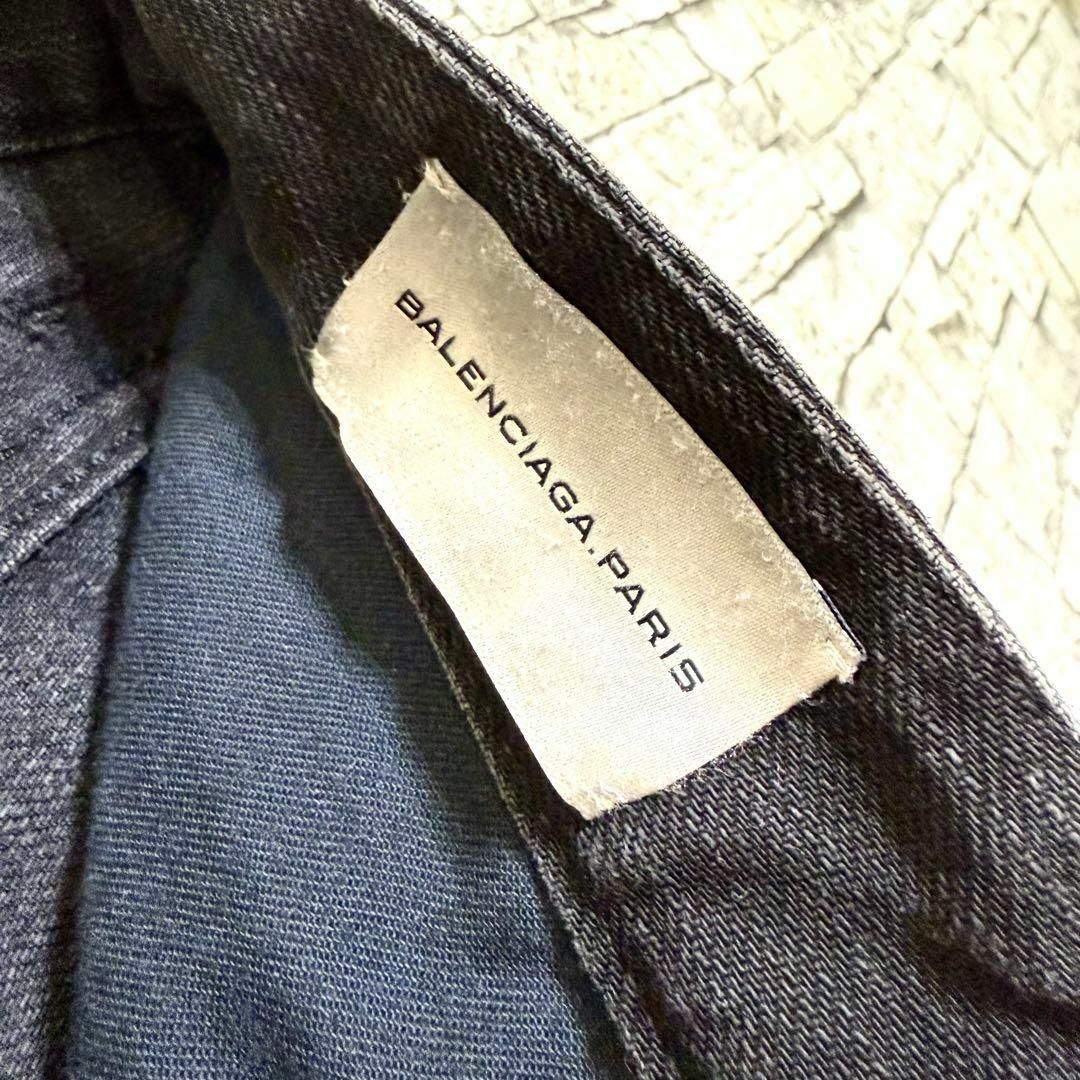 BALENCIAGA - BALENCIAGA バレンシアガ ブラックデニムジーンズ BALENCIAGA - BALENCIAGA バレンシアガ ブラックデニムジーンズ