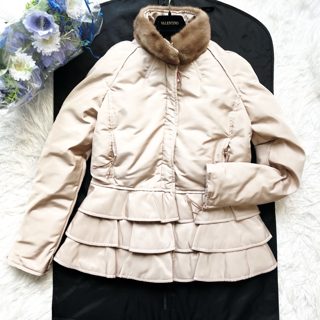 VALENTINO - 美品 VALENTINO ヴァレンティノ ミンク ダウン VALENTINO - 美品 VALENTINO ヴァレンティノ ミンク ダウン