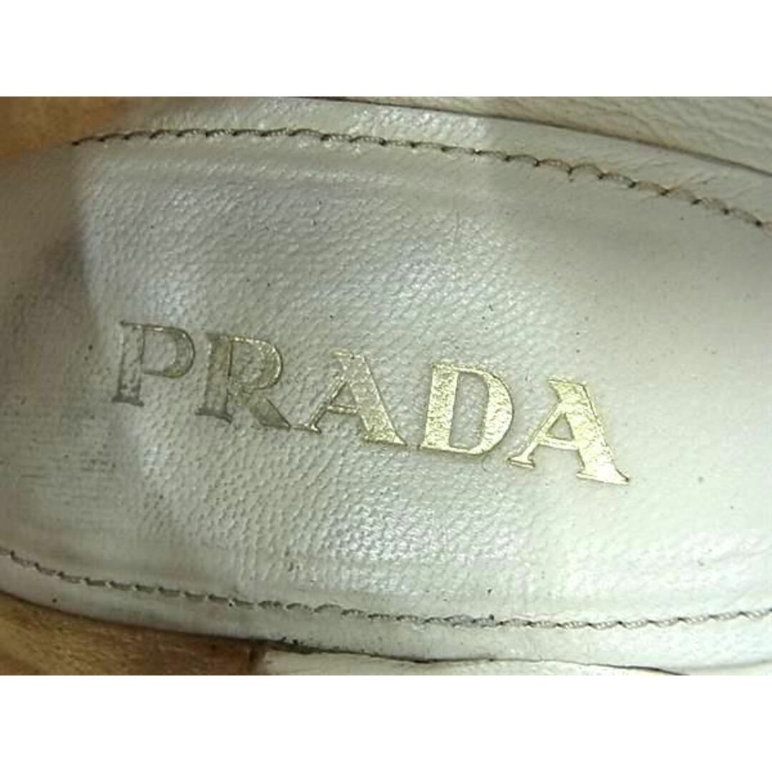PRADA - PRADA プラダ レザー フラットシューズ 表記サイズ 35 1 PRADA - PRADA プラダ レザー フラットシューズ 表記サイズ 35 1