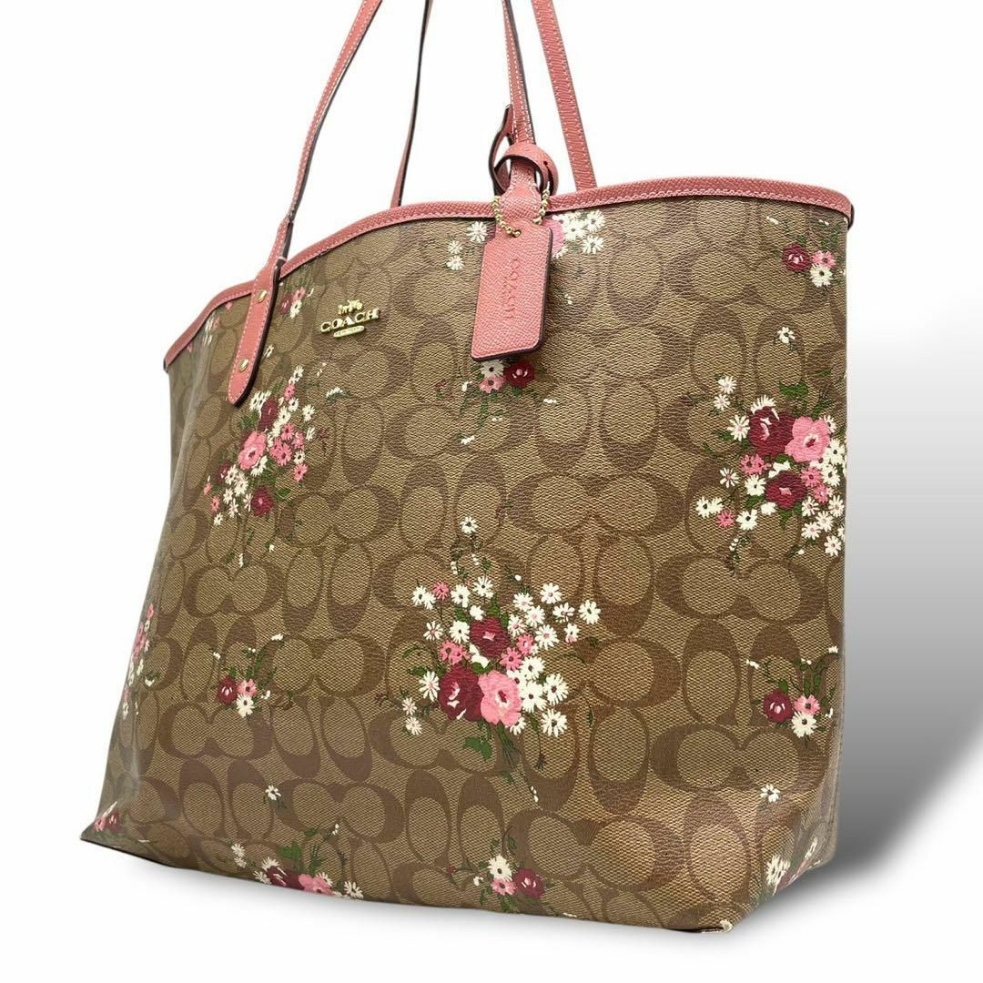 COACH - coach コーチ トートバッグ シグネチャー 花柄 PVC COACH - coach コーチ トートバッグ シグネチャー 花柄 PVC