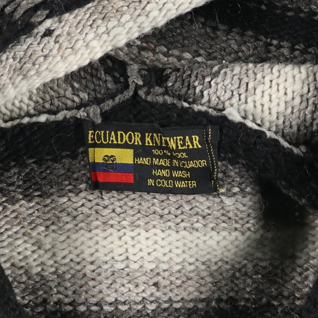 古着 ECUADOR KNITWEAR 総柄 サンダーバード柄 馬柄 ボーダー柄 古着 ECUADOR KNITWEAR 総柄 サンダーバード柄 馬柄 ボーダー柄