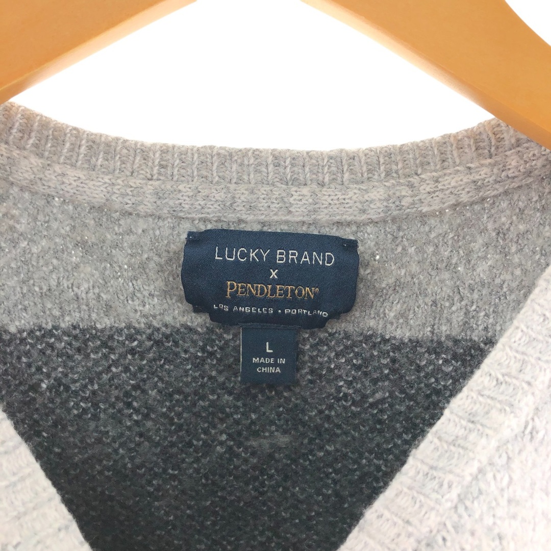 古着 ペンドルトン PENDLETON LUCKY BRAND 総柄 ウールニット 古着 ペンドルトン PENDLETON LUCKY BRAND 総柄 ウールニット