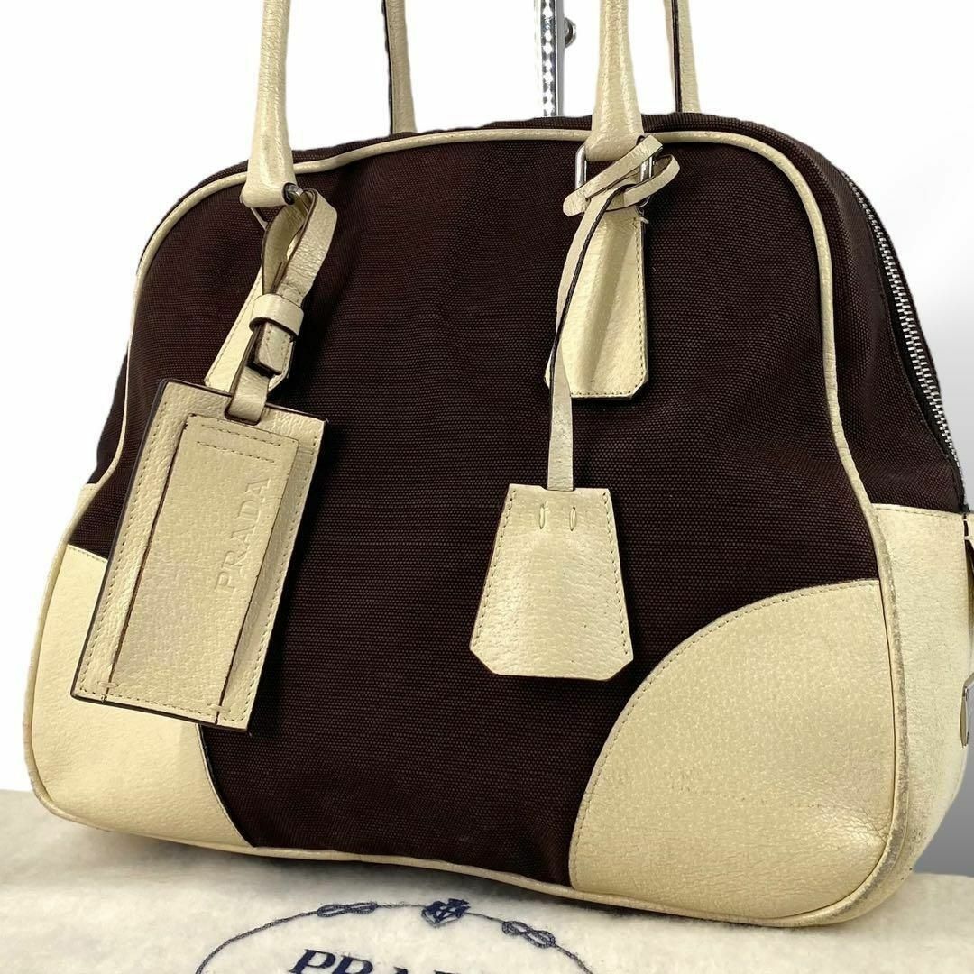 PRADA プラダ 三角ロゴ クロシェット ミニボストンバッグ PRADA プラダ 三角ロゴ クロシェット ミニボストンバッグ