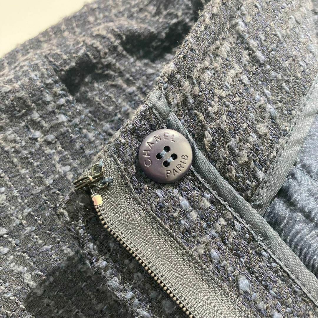 CHANEL - 【美品】CHANEL シャネル 台形スカート ミニ ツイード CHANEL - 【美品】CHANEL シャネル 台形スカート ミニ ツイード