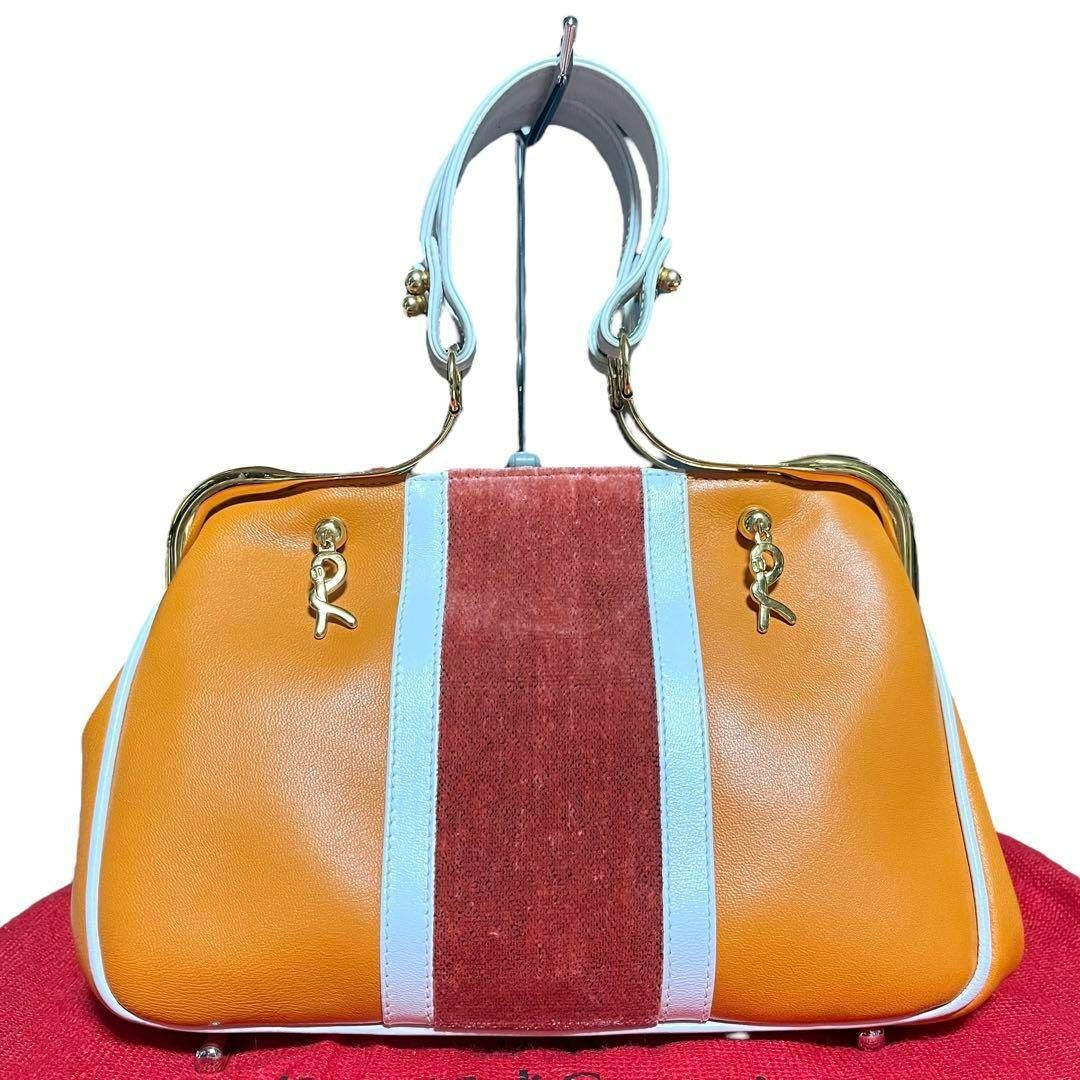 タグ付き✨】ロベルタディカメリーノ バゴンギ 2way ロゴ ベロア タグ付き✨】ロベルタディカメリーノ バゴンギ 2way ロゴ ベロア