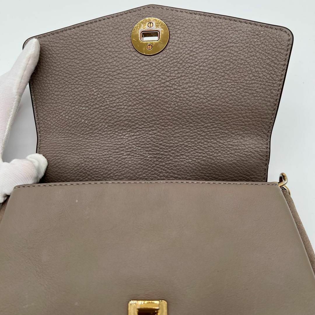 良品】ToryBurch キラ ハンドバッグ 2way 冠婚葬祭 グレージュ 良品】ToryBurch キラ ハンドバッグ 2way 冠婚葬祭 グレージュ