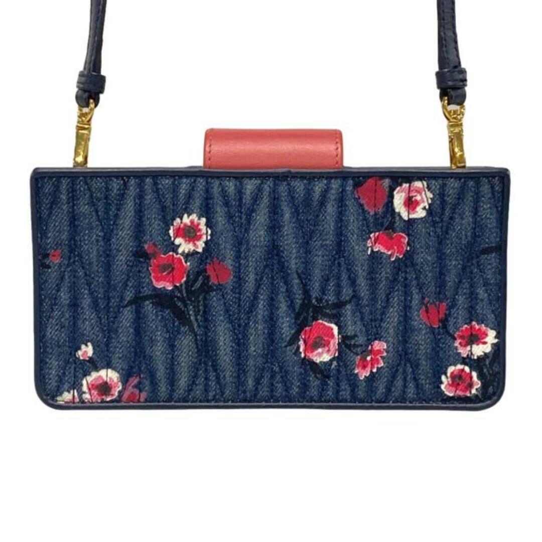 miumiu(ミュウミュウ) ショルダーバッグ - ネイビー×ピンク miumiu(ミュウミュウ) ショルダーバッグ - ネイビー×ピンク