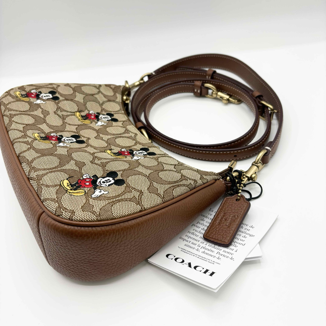 DISNEY X COACH】テリ ショルダー!ミッキーマウス!シグネチャー! DISNEY X COACH】テリ ショルダー!ミッキーマウス!シグネチャー!