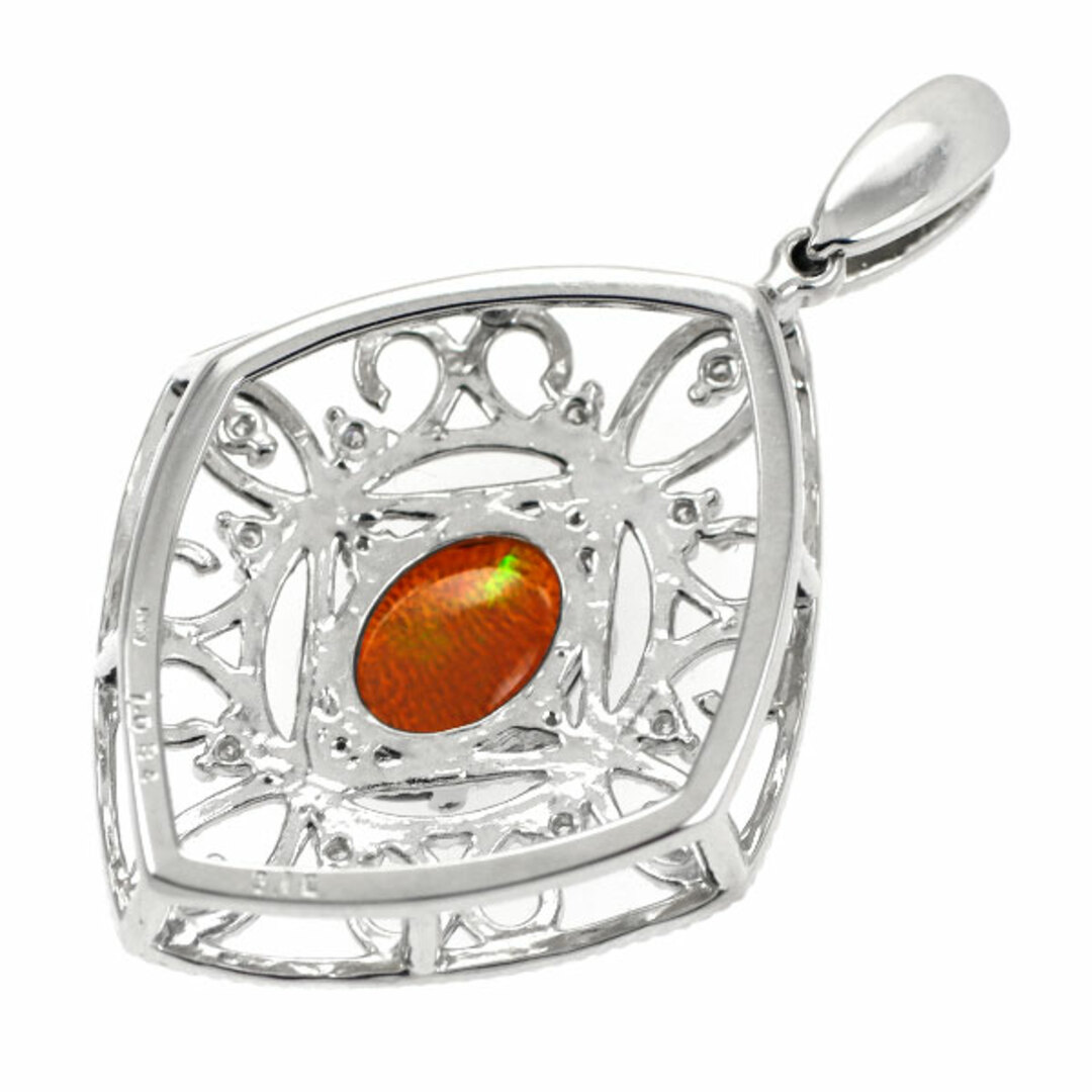 Pt900 オパール ダイヤモンド ペンダントトップ 1.084ct D0.12ct Pt900 オパール ダイヤモンド ペンダントトップ 1.084ct D0.12ct