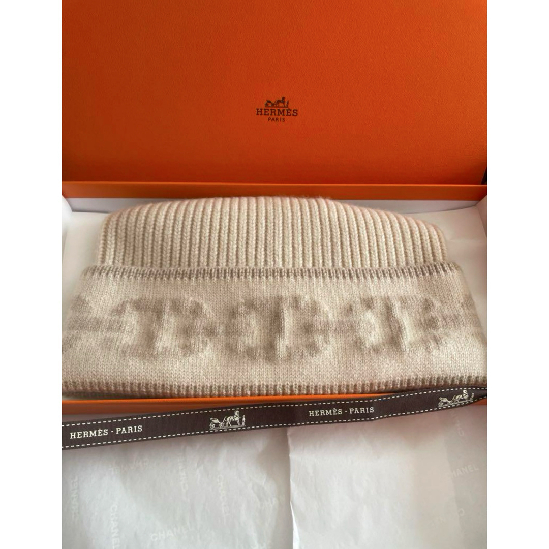 HERMES - 正規 新品 未使用 エルメス シェーヌダンクル ニット帽 HERMES - 正規 新品 未使用 エルメス シェーヌダンクル ニット帽