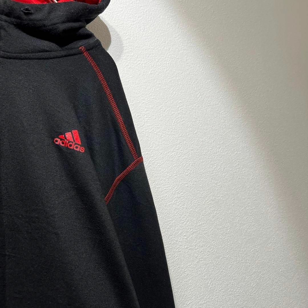 adidas - 【希少】90s adidas ロゴジップパーカー ブラック adidas - 【希少】90s adidas ロゴジップパーカー ブラック